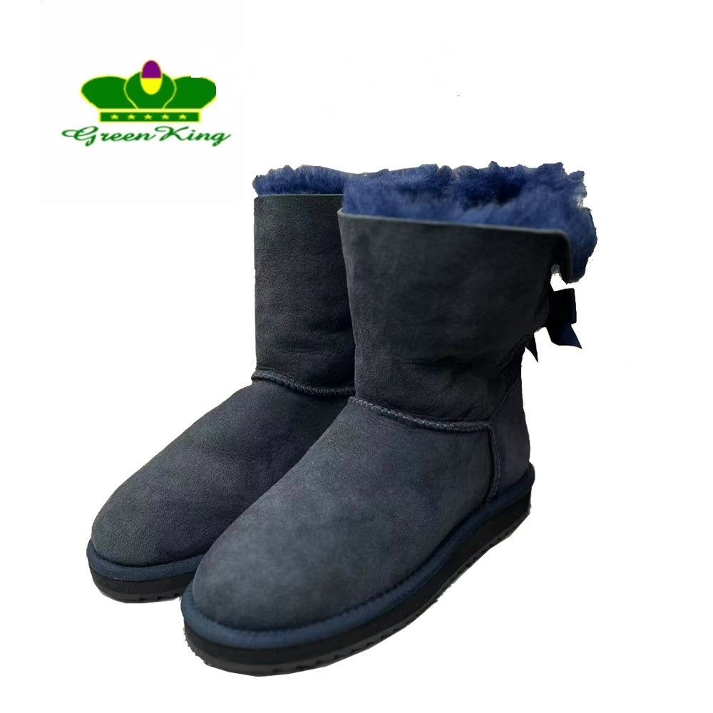 Dark Blue UGG Boots with bow Stock Clearance – Green King